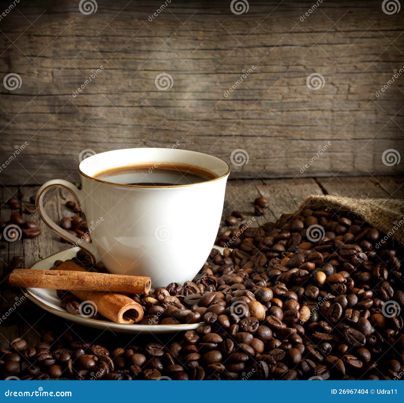 Cup of Coffee Vintage Still Life Stock Photo - Image of fiber, brown ...