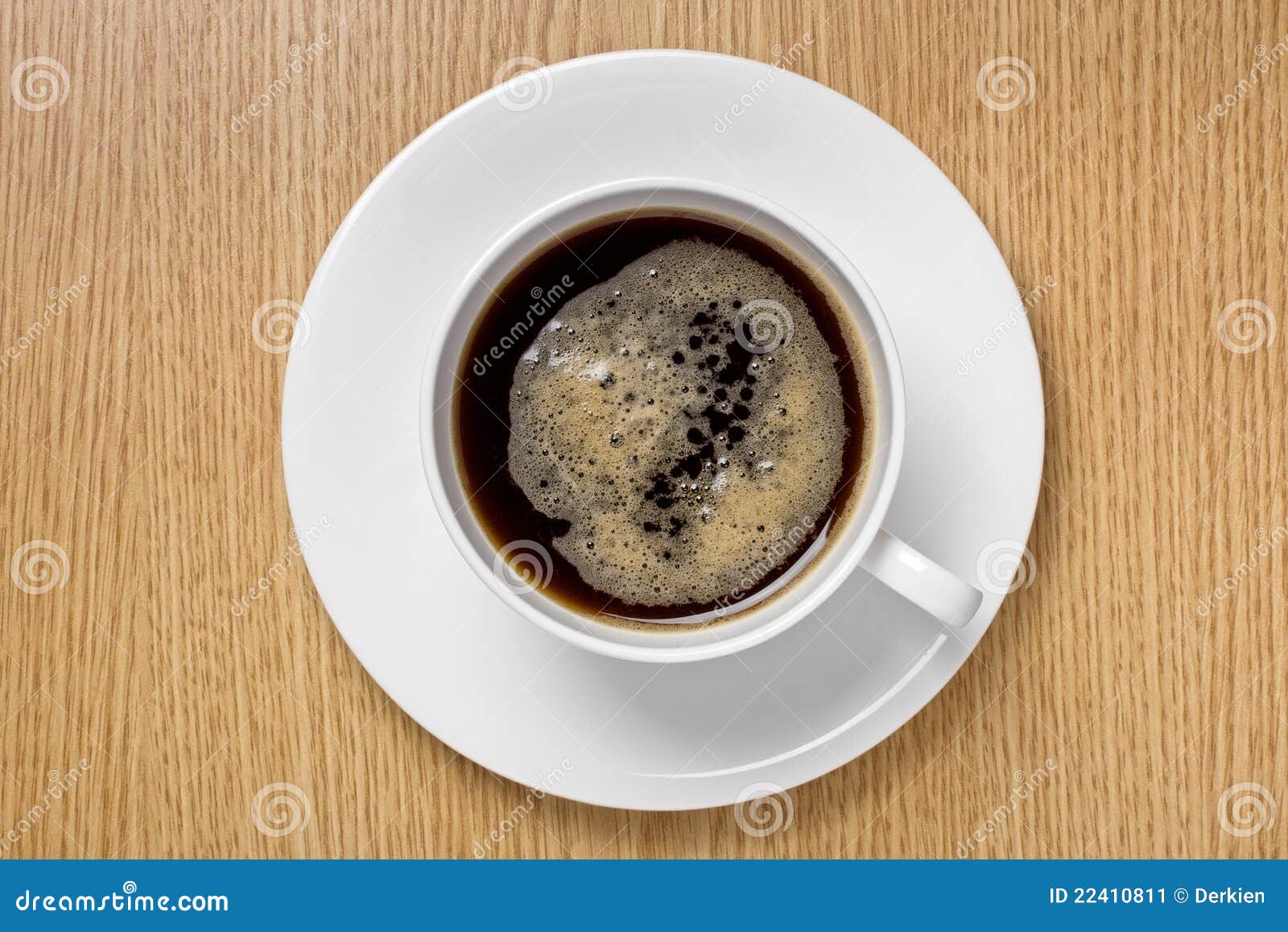 Cup of Coffee on a Wood Surface Stock Image - Image of background ...