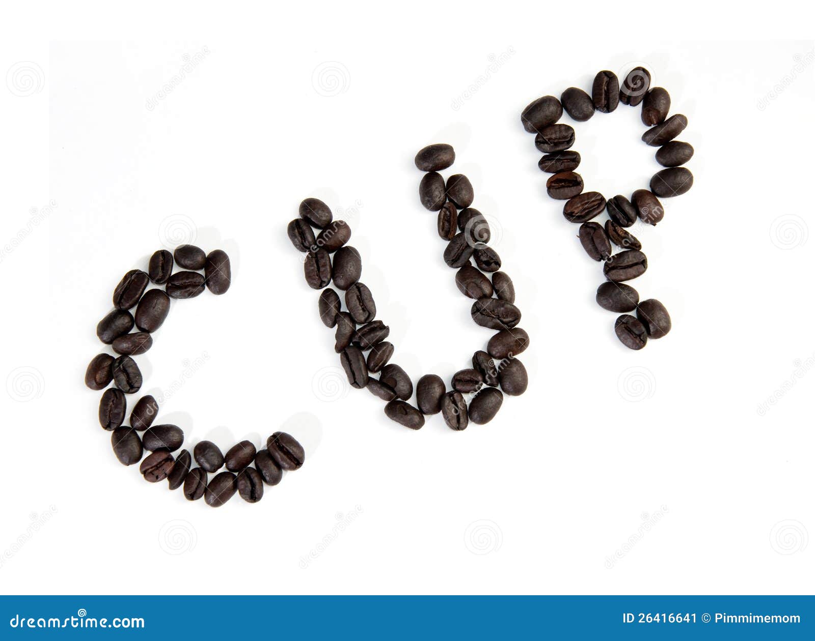 Cup of Coffee - Word Cup Spelled Out Stock Image - Image of abstract ...