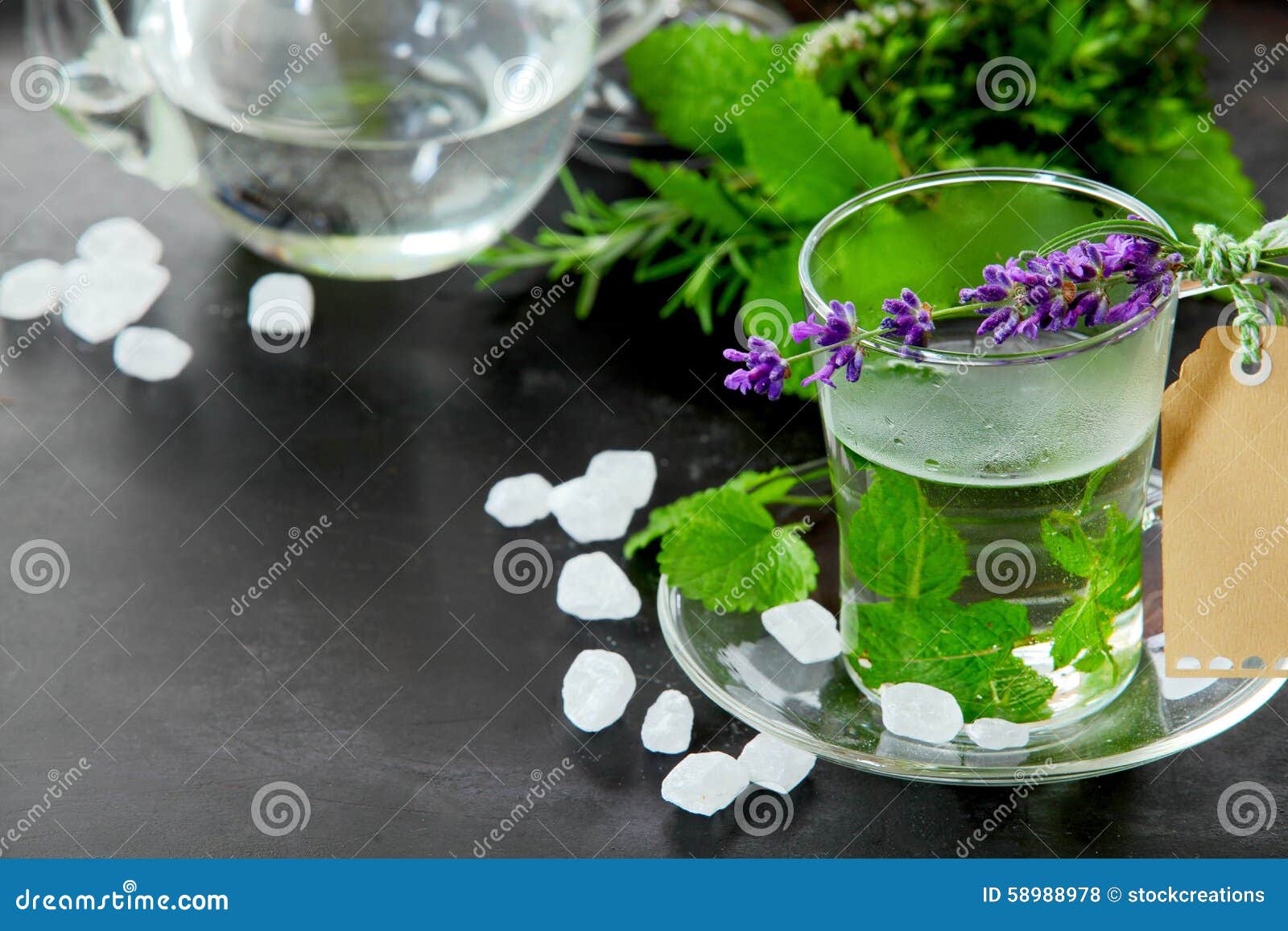 Cup of Delicious Fresh Peppermint Tea Stock Photo - Image of blooming ...