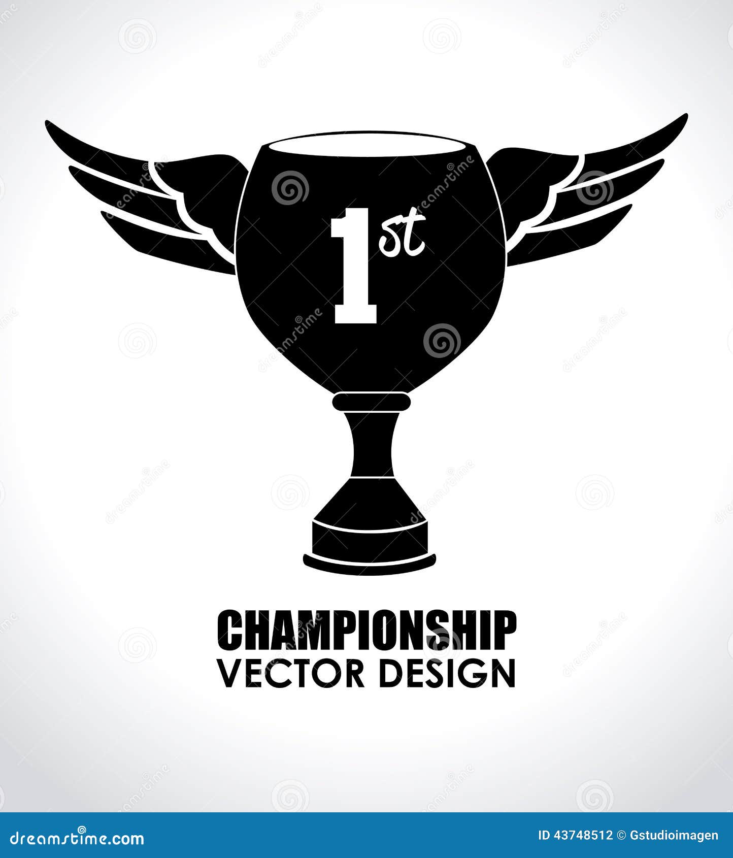 Cup design stock vector. Illustration of sport, honor - 43748512