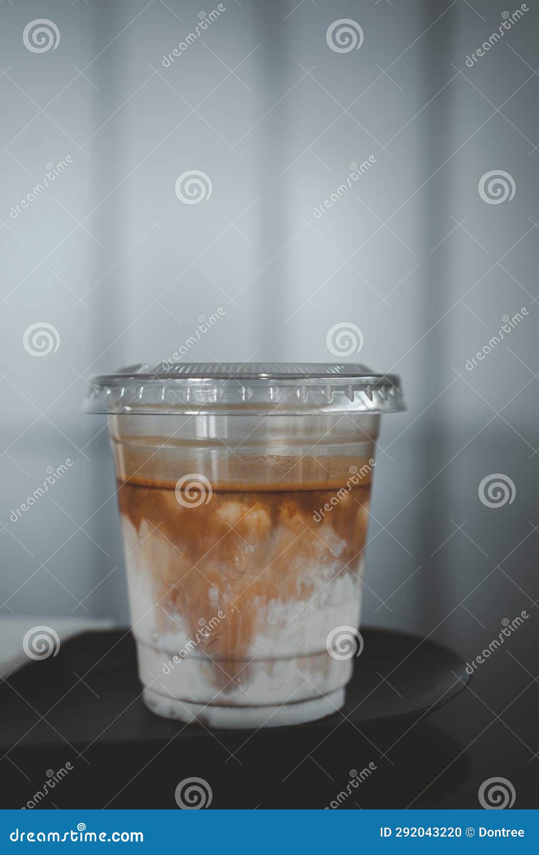 Cup of the Dirty Coffee Menu, Layer Separation of Espresso and Milk ...