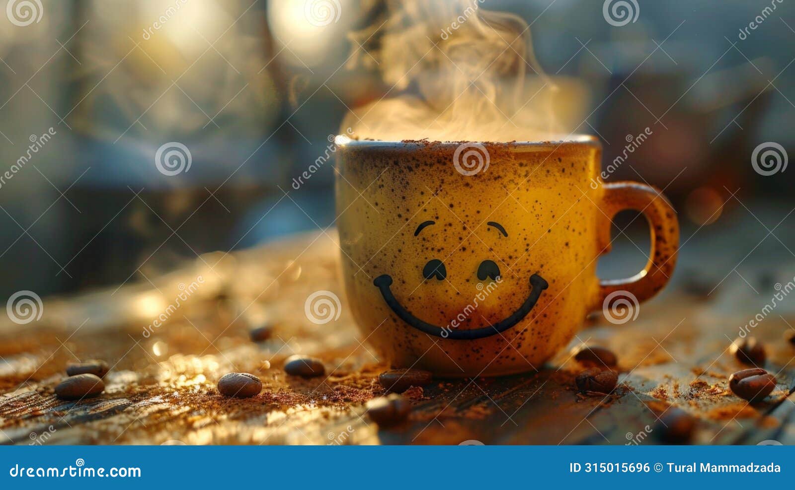 Smiley cup on table stock photo. Image of smile, glass - 315015696
