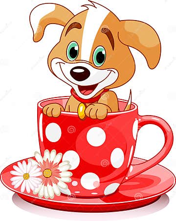 Cup dog stock vector. Illustration of space, color, modern - 7899998