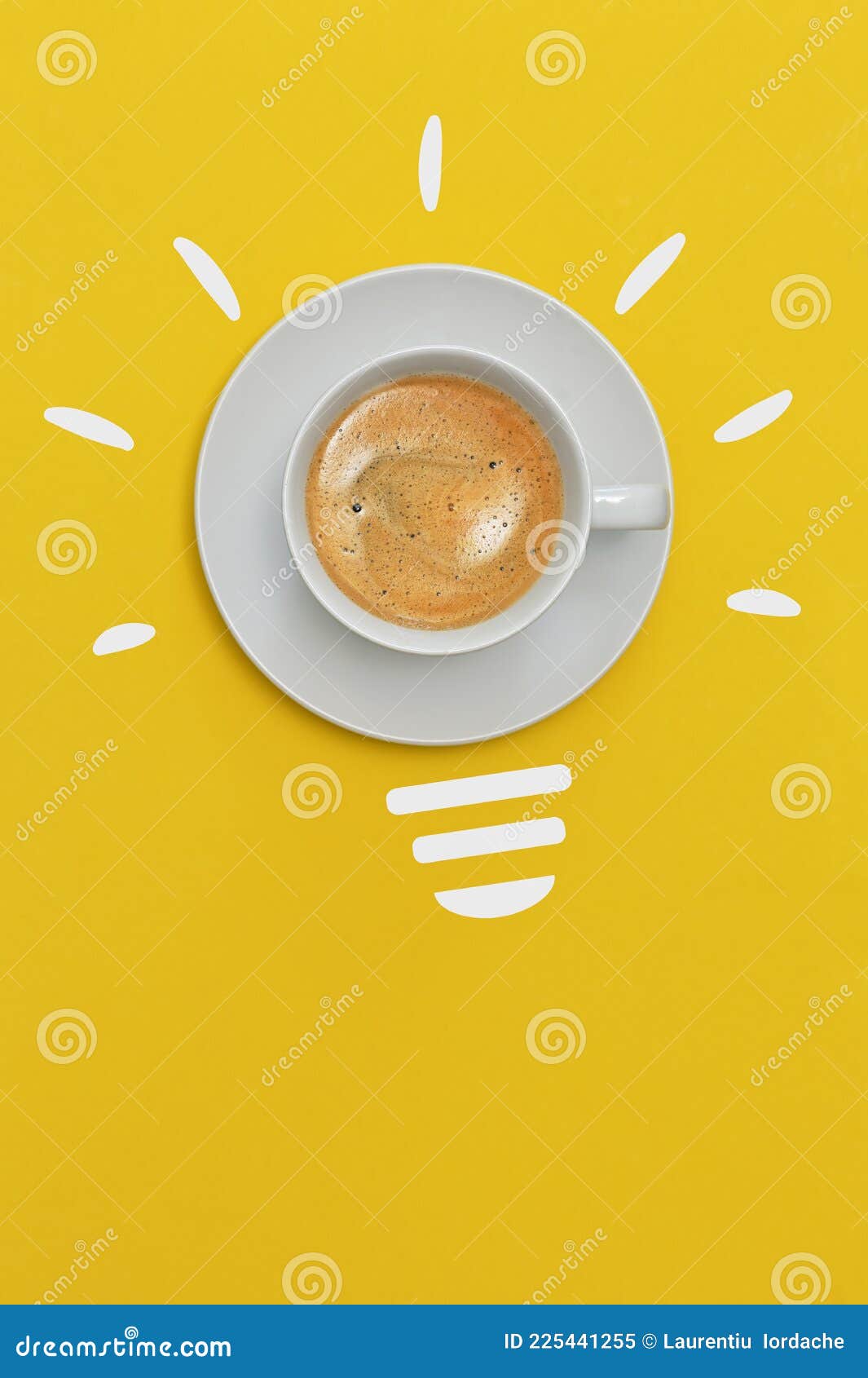 Cup of Espresso Coffee Idea and Innovation Concept Stock Image - Image ...