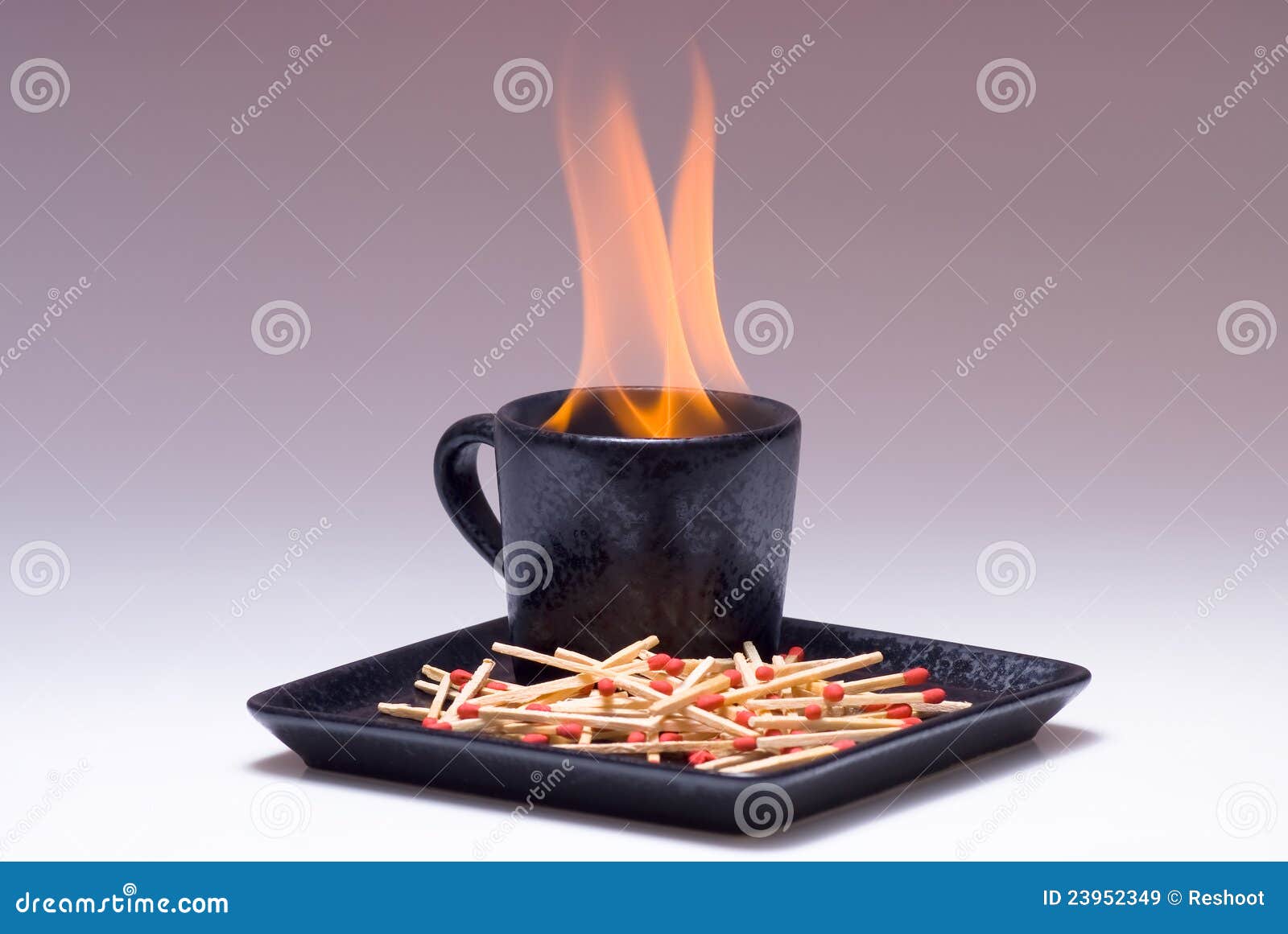Cup of fire stock image. Image of aroma, espresso, beverage - 23952349