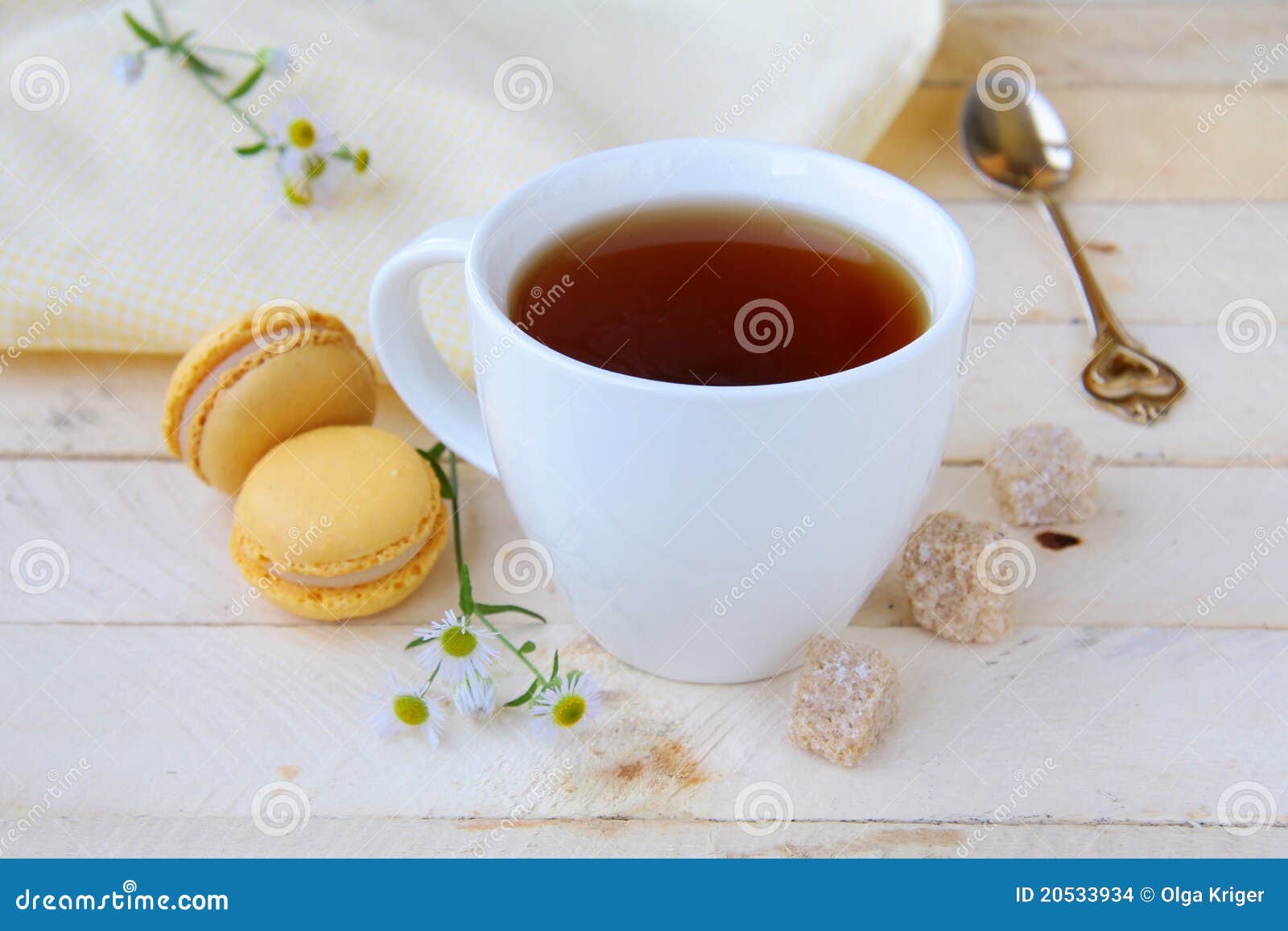 Cup of Fragrant Tea with Sugar Stock Photo - Image of refreshment ...