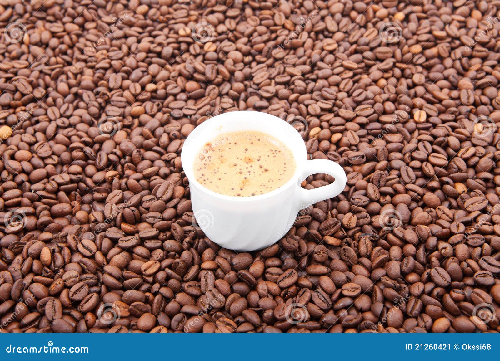 Cup of fresh coffee stock image. Image of heap, beverage - 21260421