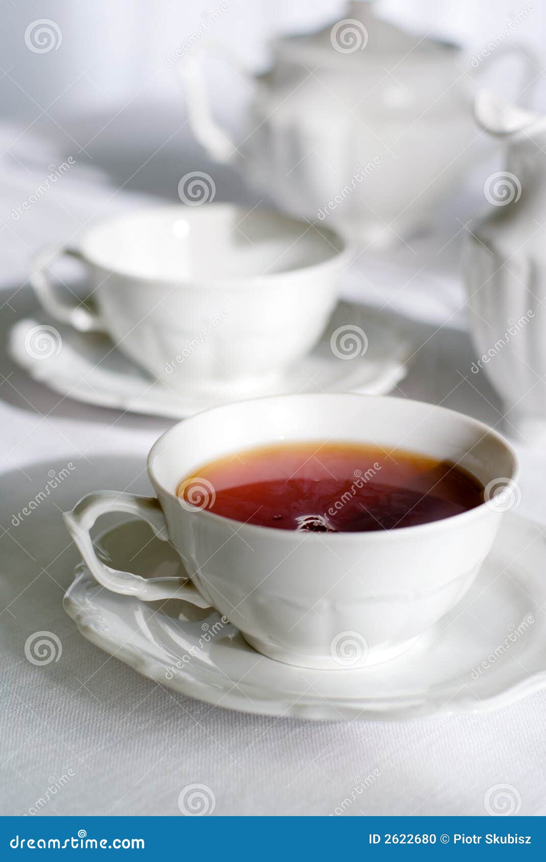 Cup of Fresh and Steaming Tea. Stock Photo - Image of grey, ceramics ...