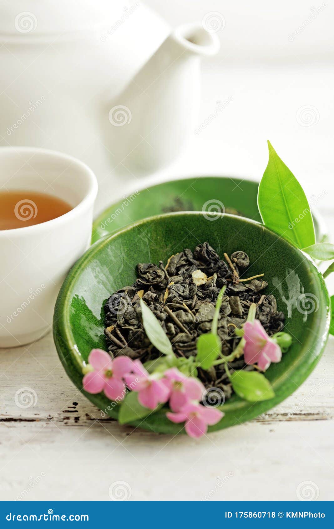 Cup of Fresh Tea, Fresh Tea Leaves Stock Photo - Image of teacup ...