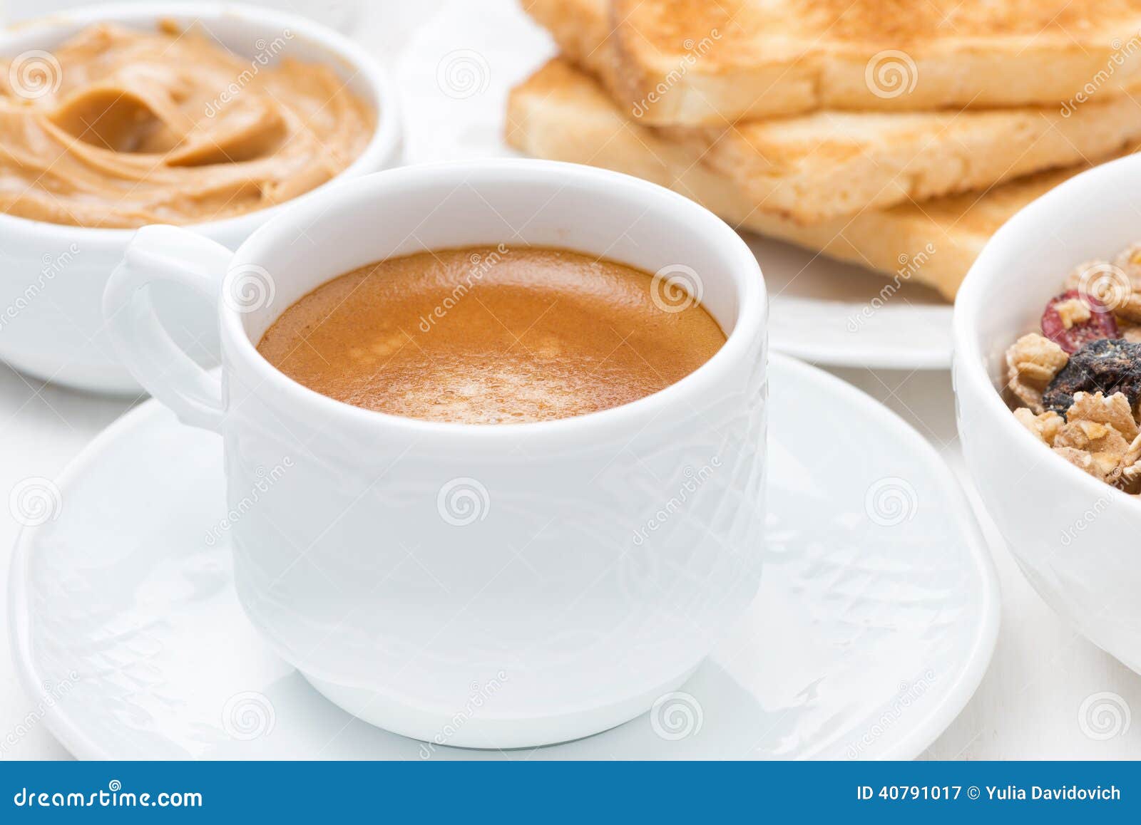 Cup of Freshly Brewed Espresso for Breakfast Stock Image - Image of ...