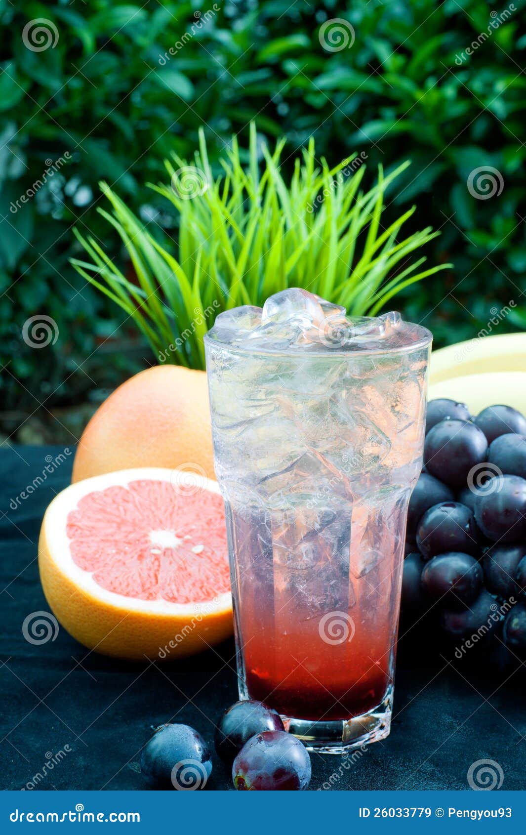 A Cup of Frozen Fruit Tea, Various Fruits Stock Image - Image of fruit ...