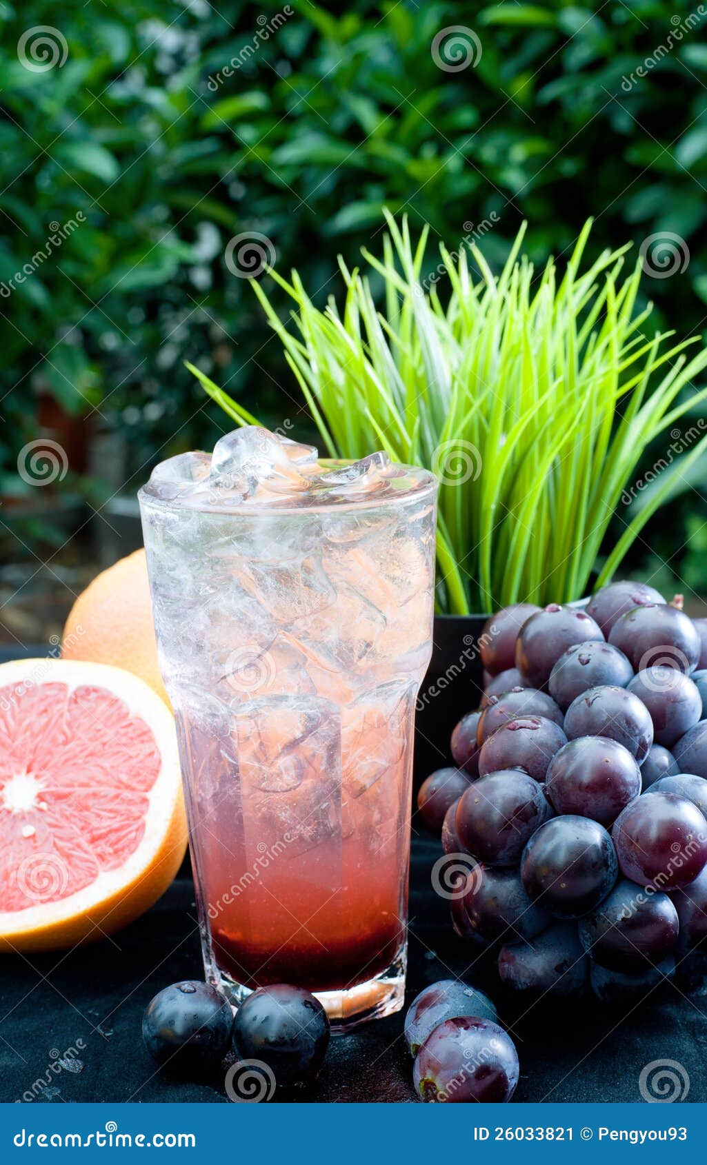 A Cup of Frozen Fruit Tea, Various Fruits Stock Image - Image of drinks ...