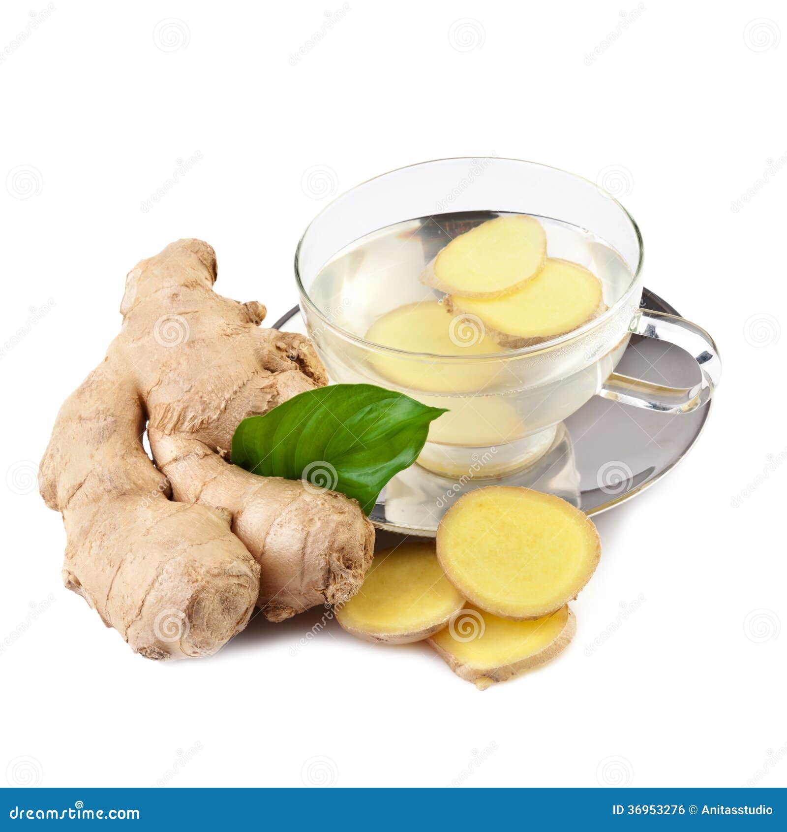Cup with Ginger Tea stock photo. Image of root, cooked - 36953276