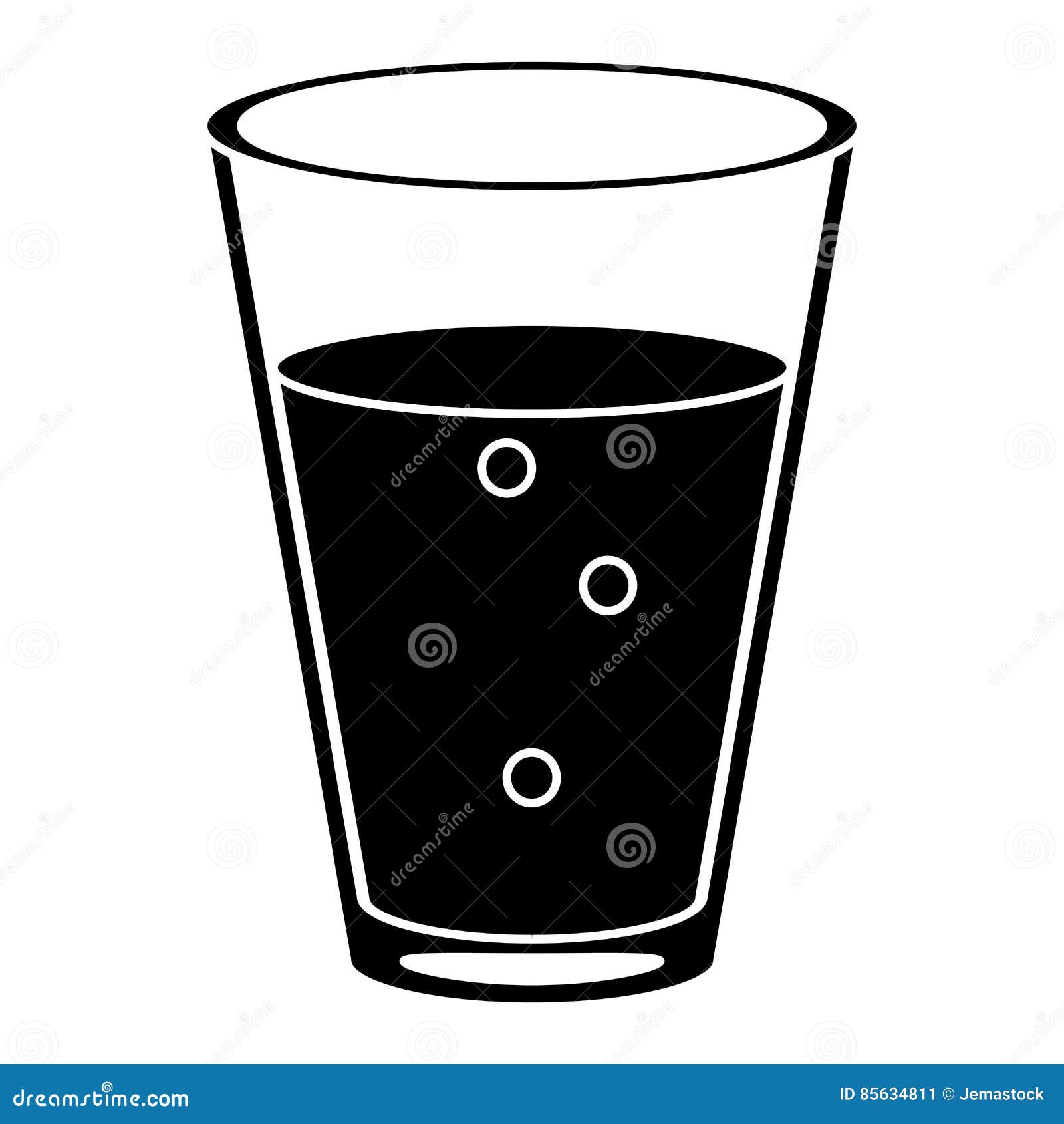 Cup Glass Coffee Caffeine Drink Pictogram Stock Vector - Illustration ...
