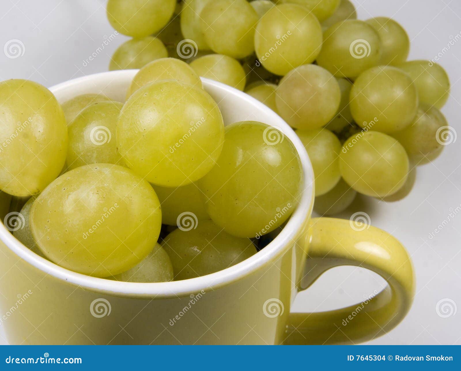 Cup of grapes stock photo. Image of drink, white, fresh - 7645304