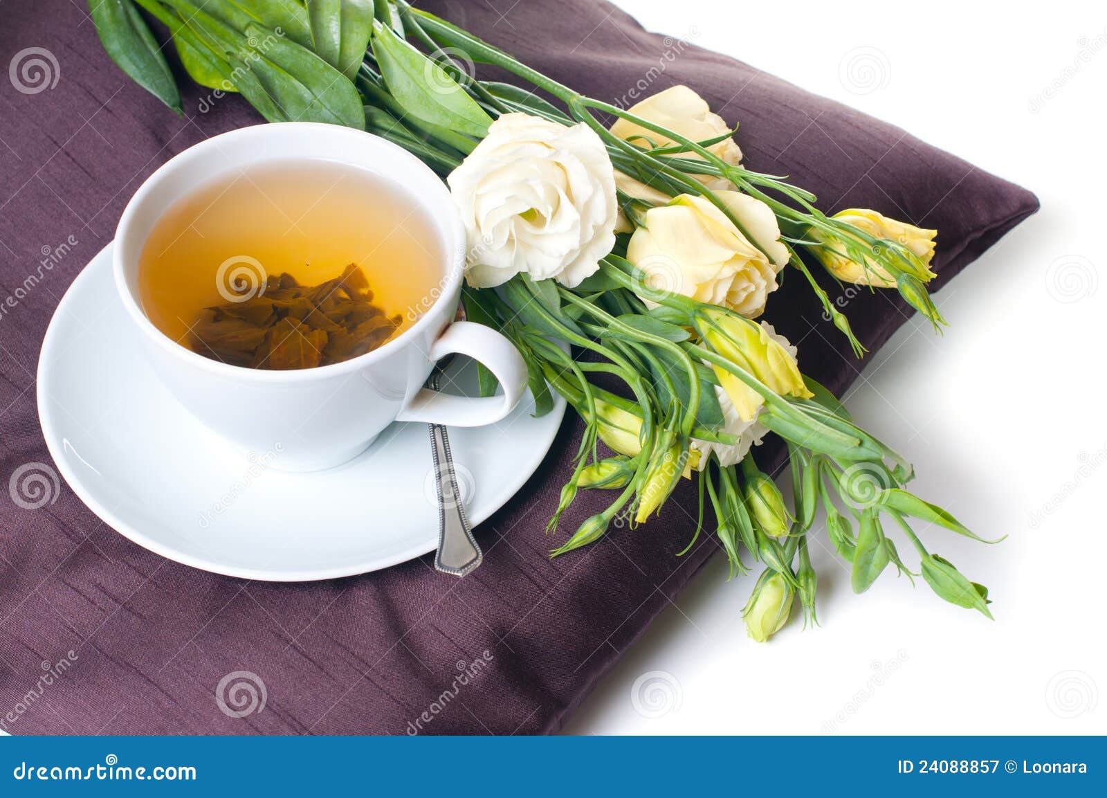 Cup of green tea stock image. Image of nature, fresh - 24088857
