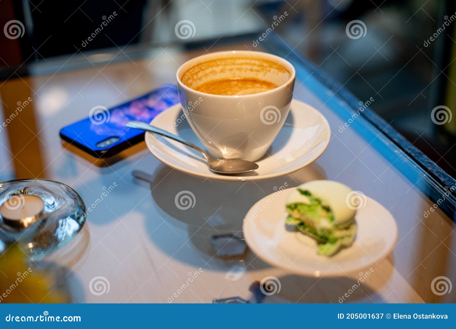A cup of half-drunk coffee stock image. Image of delicious - 205001637
