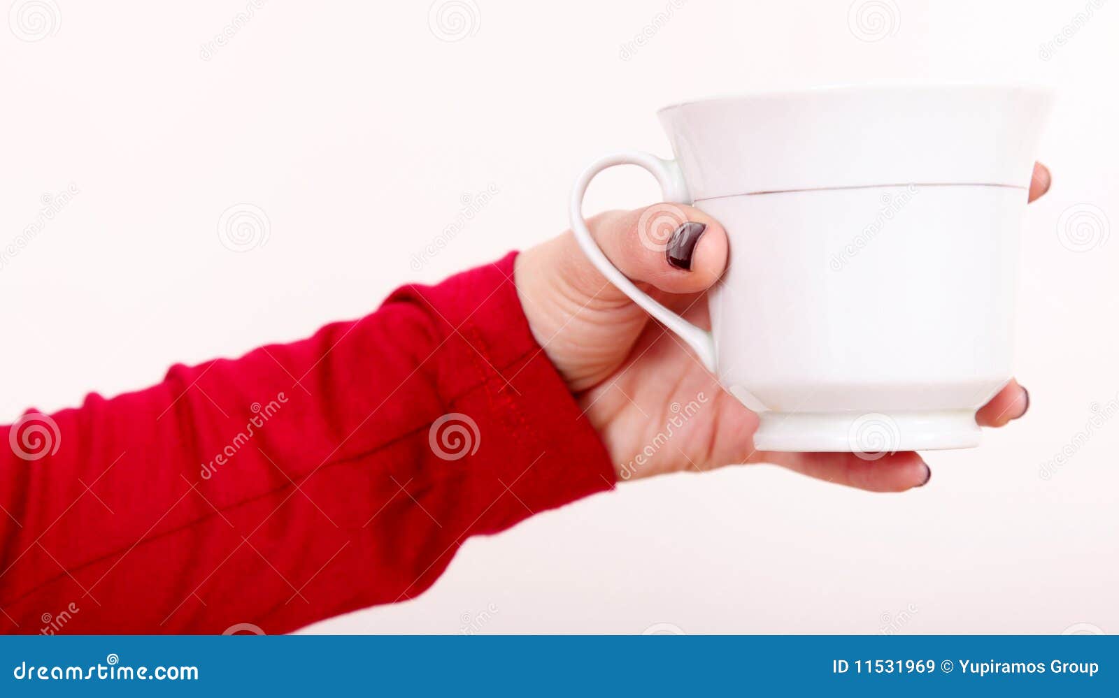 Cup and hand stock image. Image of brown, hold, casual - 11531969