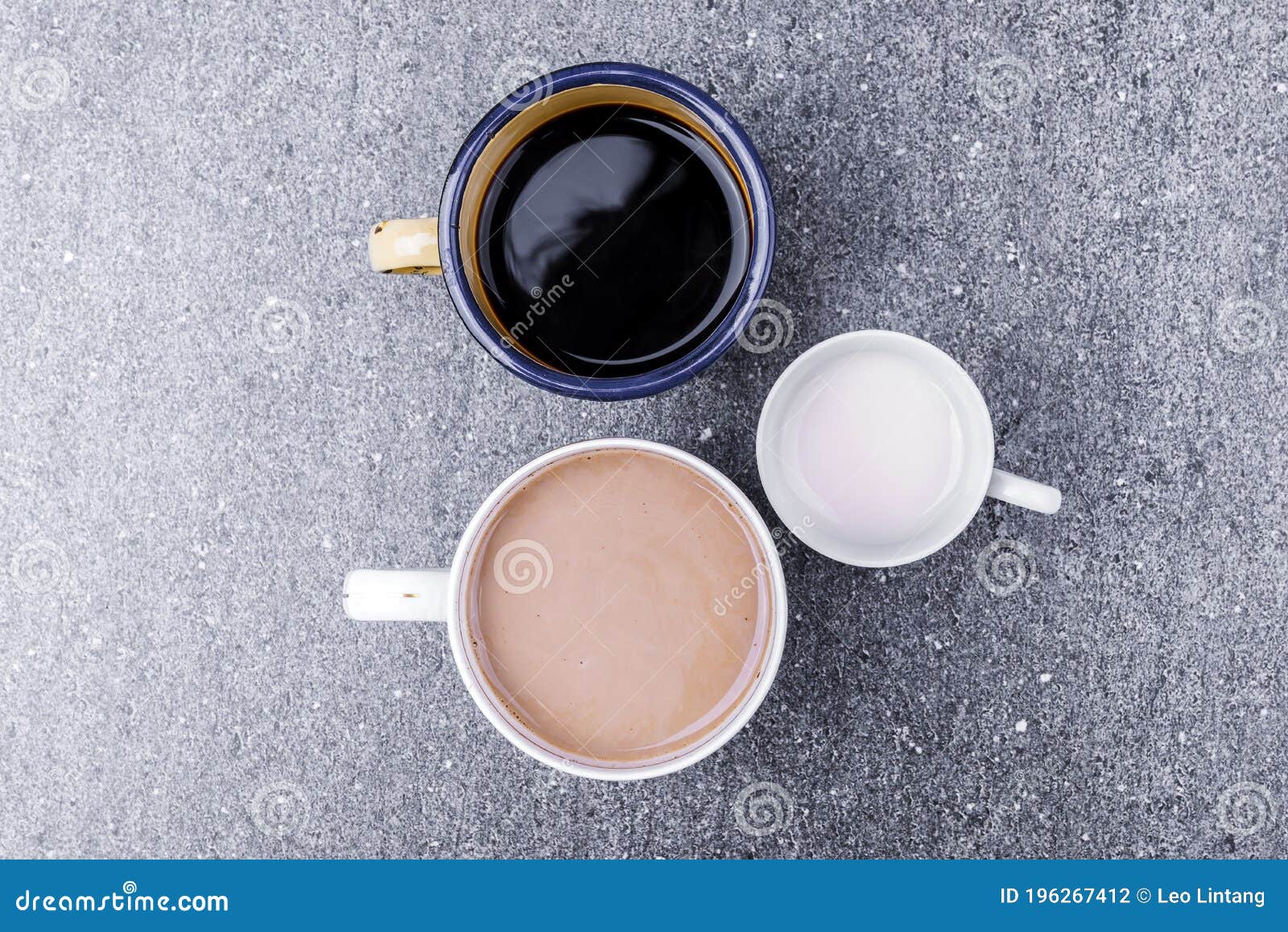 The Cup of Hot Coffee with Different Taste Stock Photo - Image of ...
