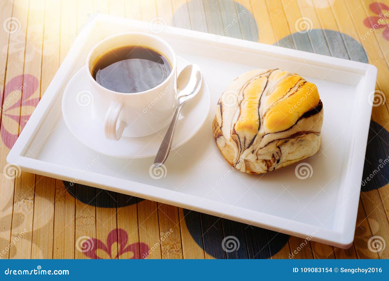 Coffee and Bread stock photo. Image of break, morning - 109083154