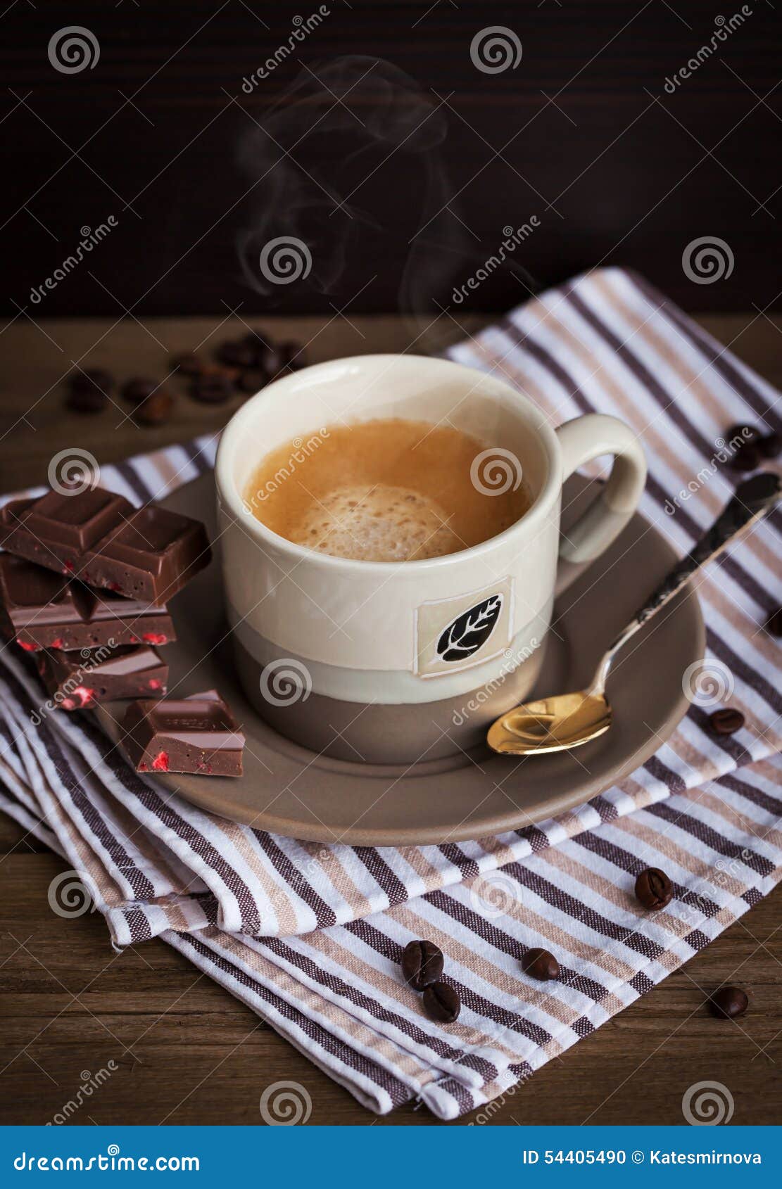 Cup of hot espresso coffee stock photo. Image of barista - 54405490