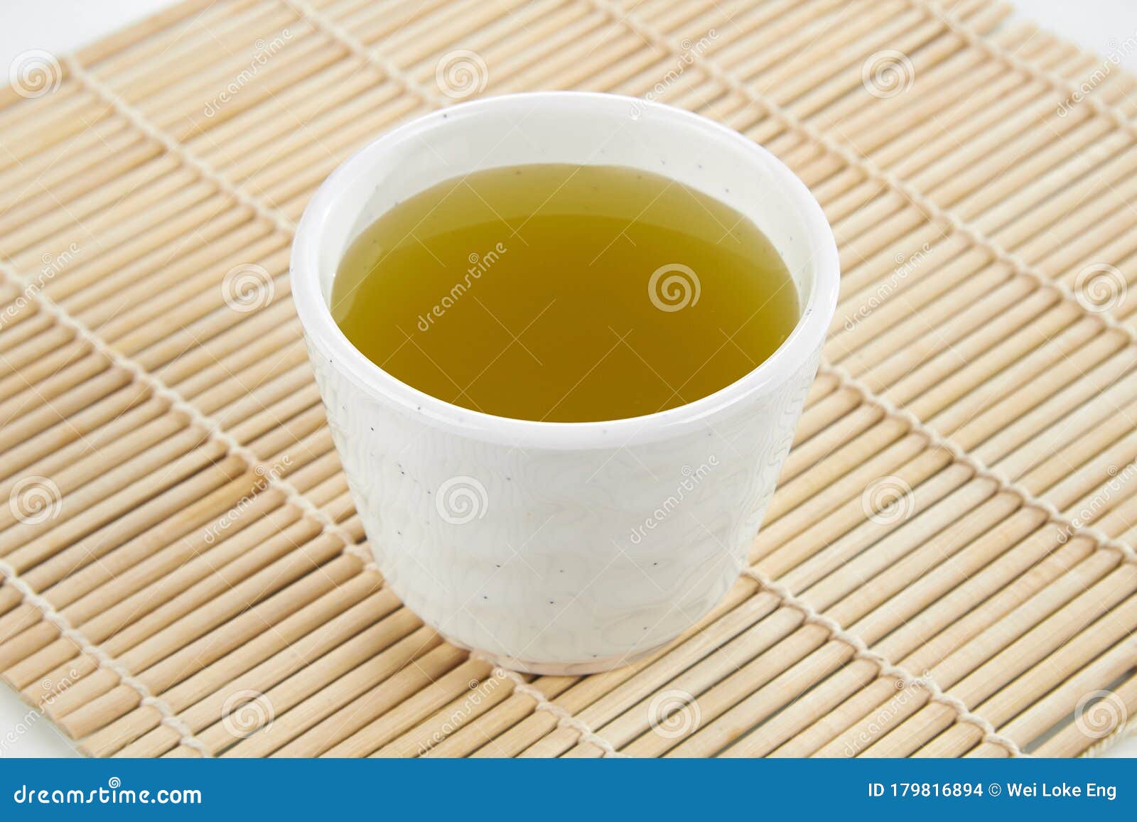 Japanese green tea and cup stock photo. Image of white - 179816894