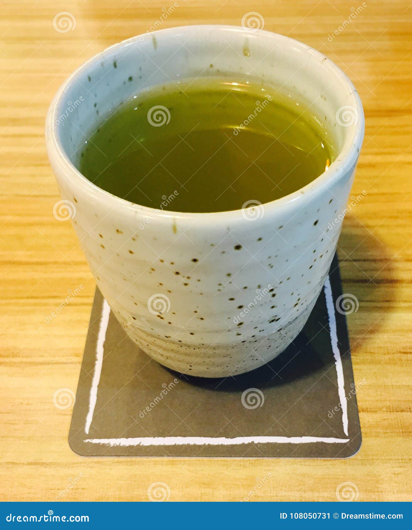 A cup of hot green tea stock image. Image of leaf, asian - 108050731
