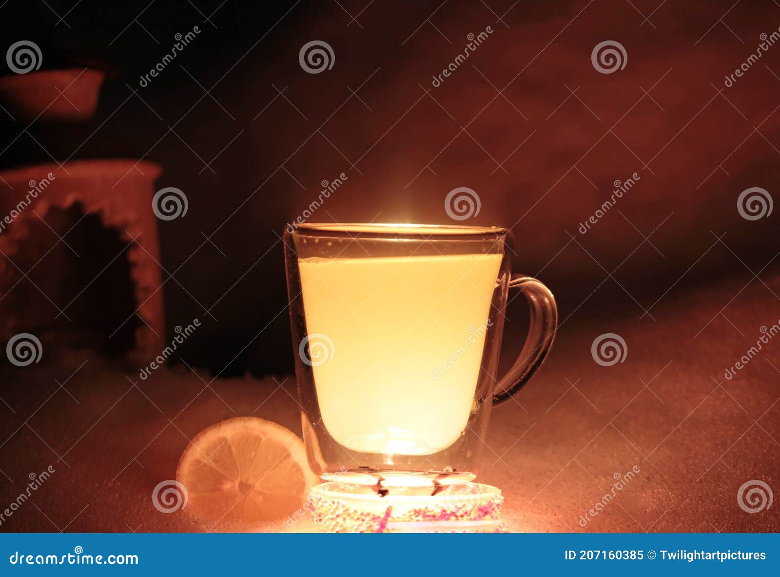 Hot lemon juice stock image. Image of glass, source - 207160385
