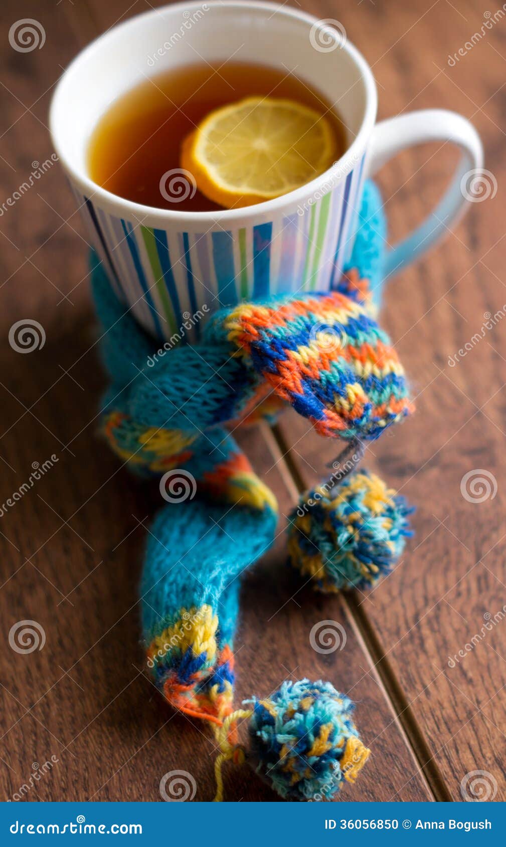 Cup of Hot Tea in the Cold Time Stock Photo - Image of health, lemon ...
