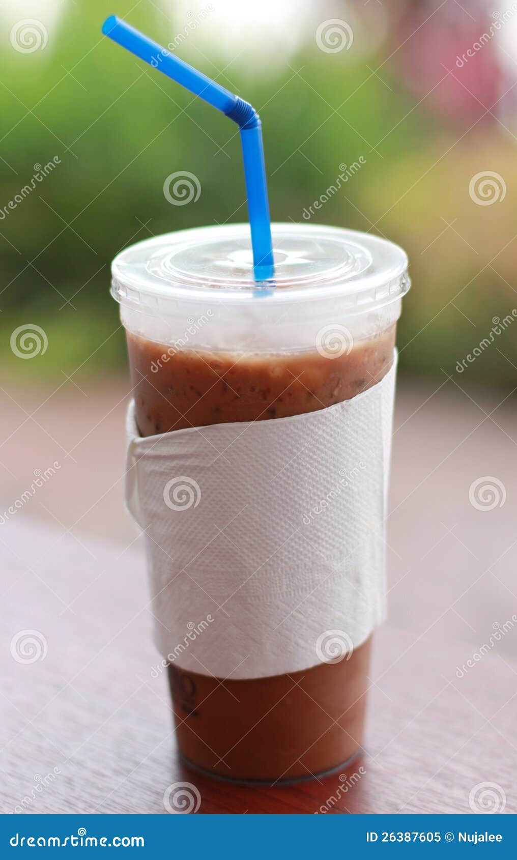 A cup of ice coffee stock image. Image of mocha, relax - 26387605