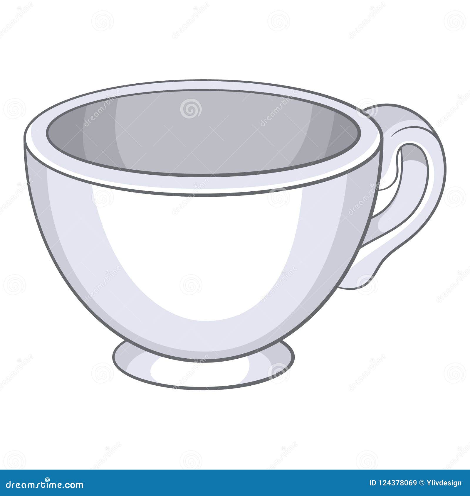 Cup icon, cartoon style stock illustration. Illustration of fresh ...