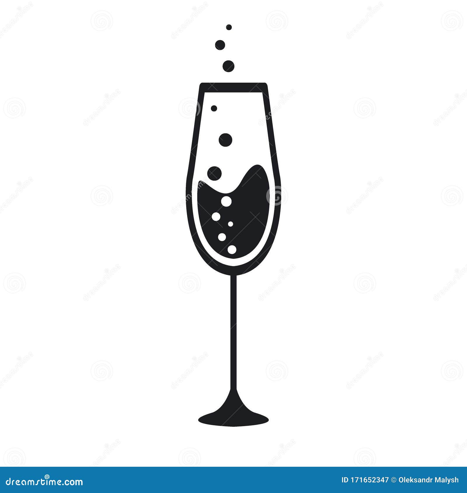 Cup Icon. Symbol Beverage Glass of Champagne, Celebration Stock Vector ...