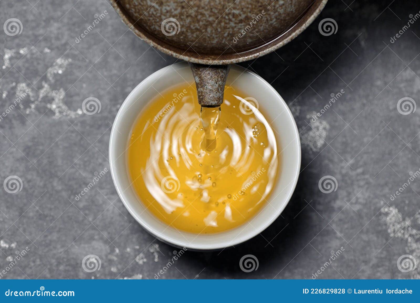 Cup of Jasmine Tea and Tea Pot Stock Photo - Image of china, antique ...