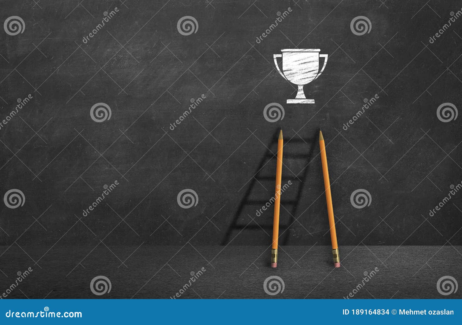 Ladder Of Success Concept With A Man On The First Step Of Wooden Blocks ...