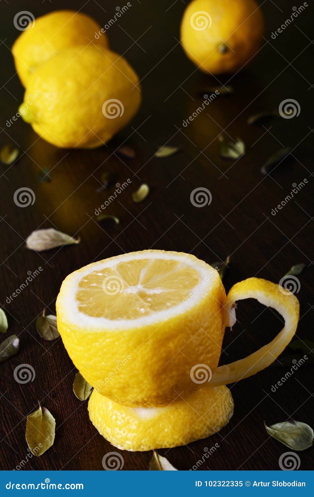 A cup of lemon stock image. Image of fruit, pudding - 102322335