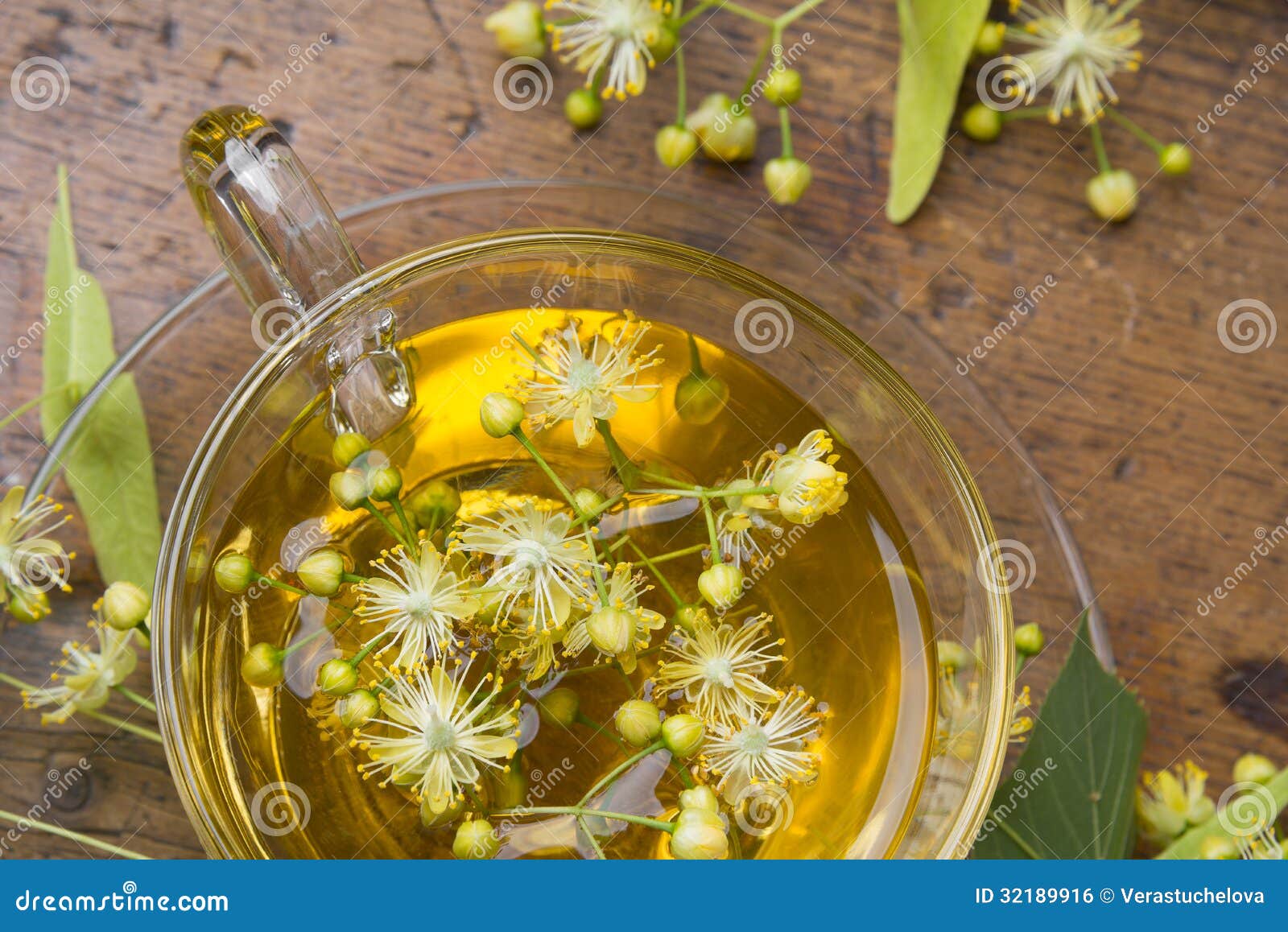 Cup with linden tea stock photo. Image of care, ingredient - 32189916