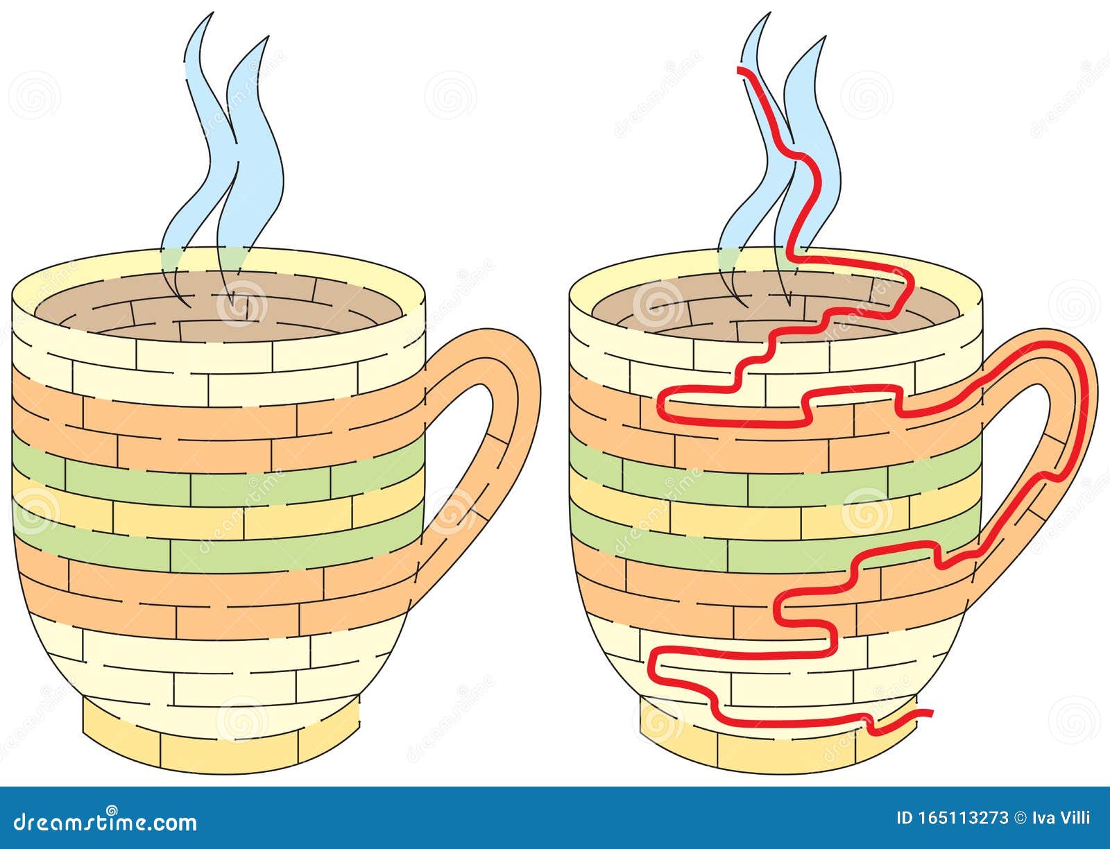 Cup maze stock vector. Illustration of labyrinth, easy - 165113273