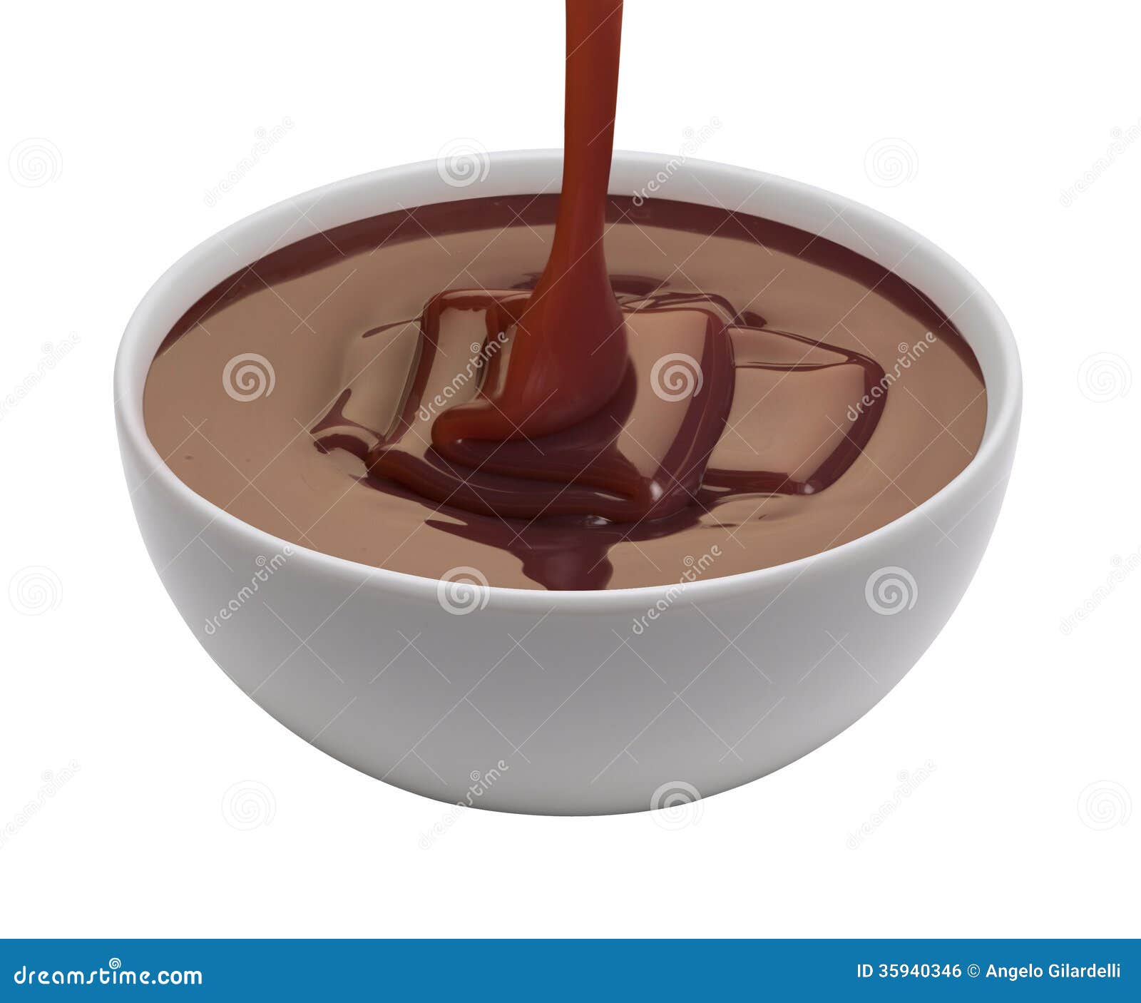 Cup of melted chocolate stock photo. Image of food, poured - 35940346