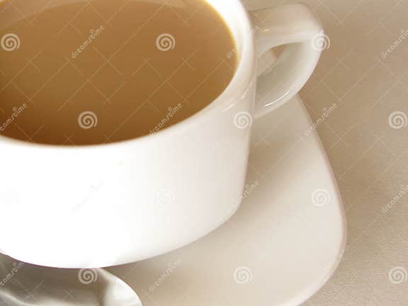 Cup of milky coffee stock photo. Image of relaxation, details - 5756708