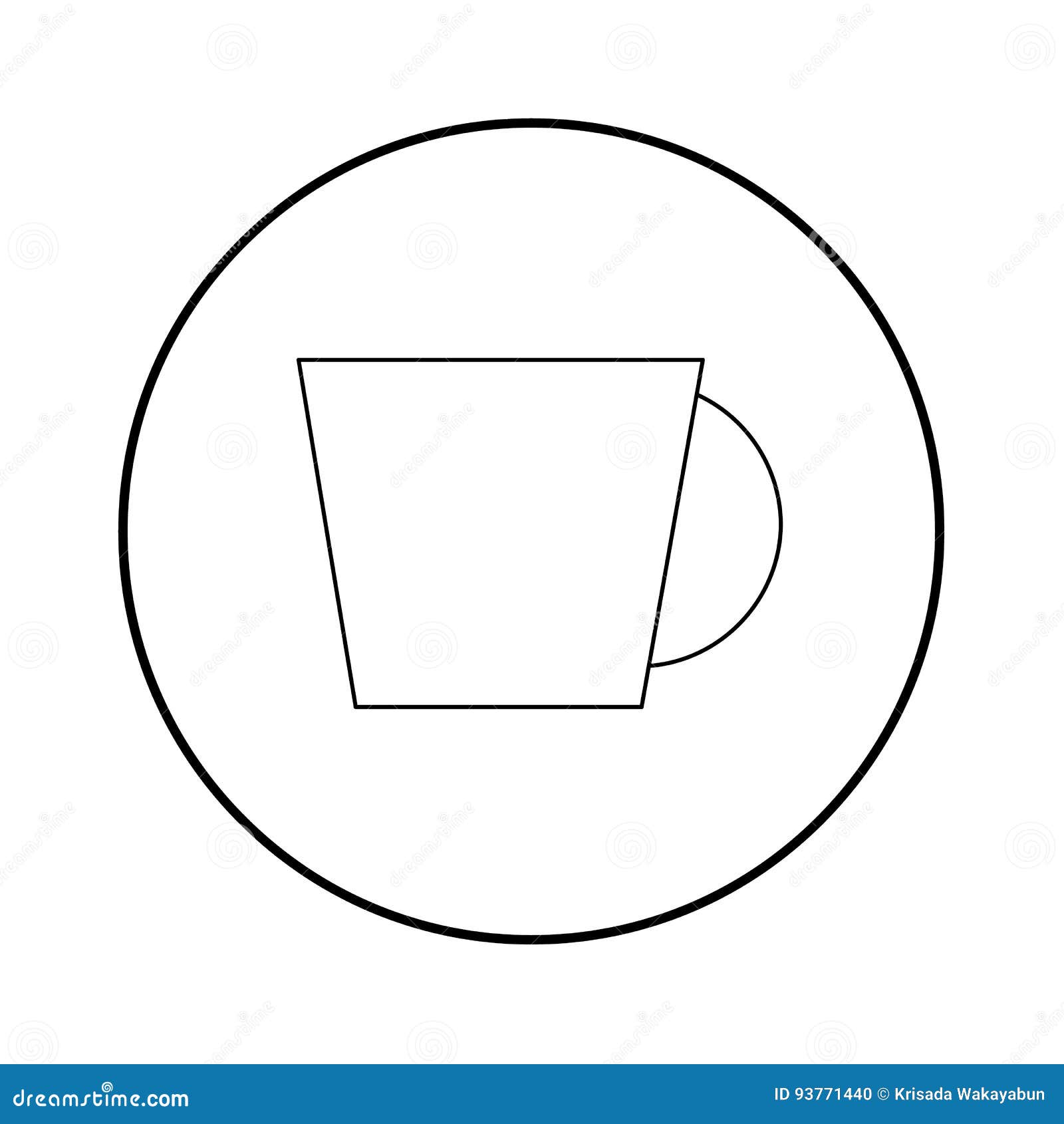 Cup Minimal Style Icon Vector Eps10 Stock Vector - Illustration of ...