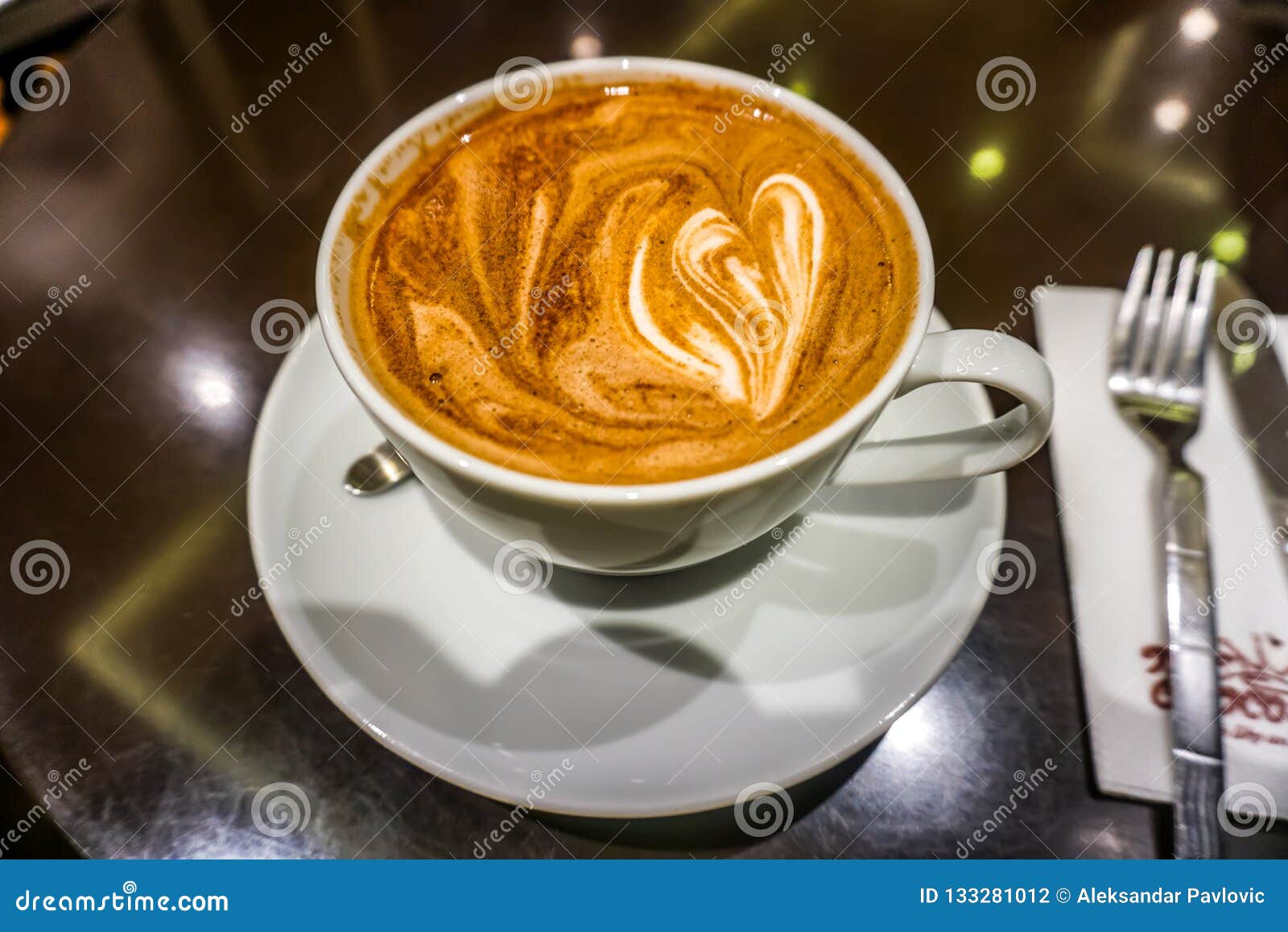 Cup of Mocca Coffee stock photo. Image of background - 133281012