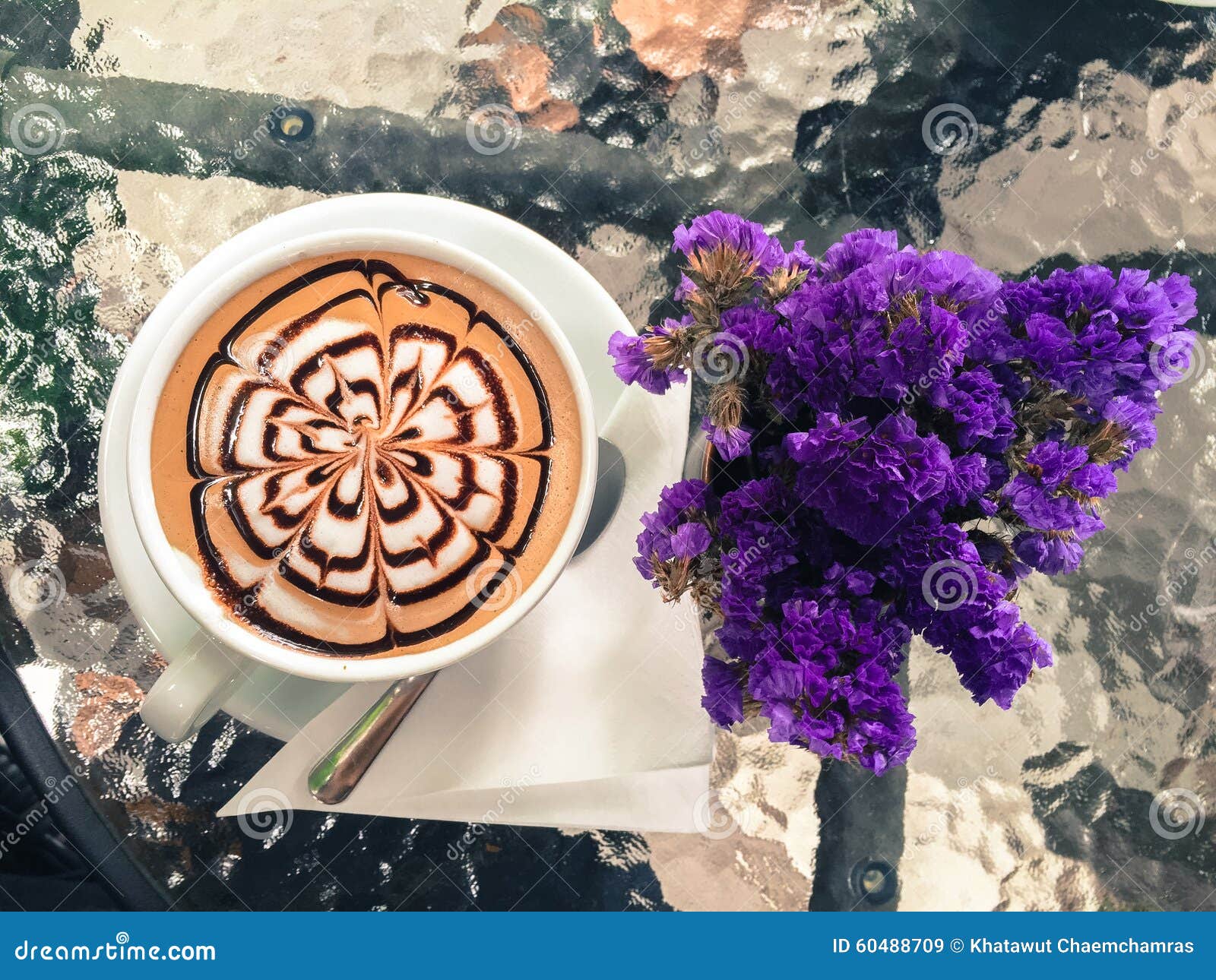 Cup of mocha coffee stock image. Image of relaxing, cups - 60488709