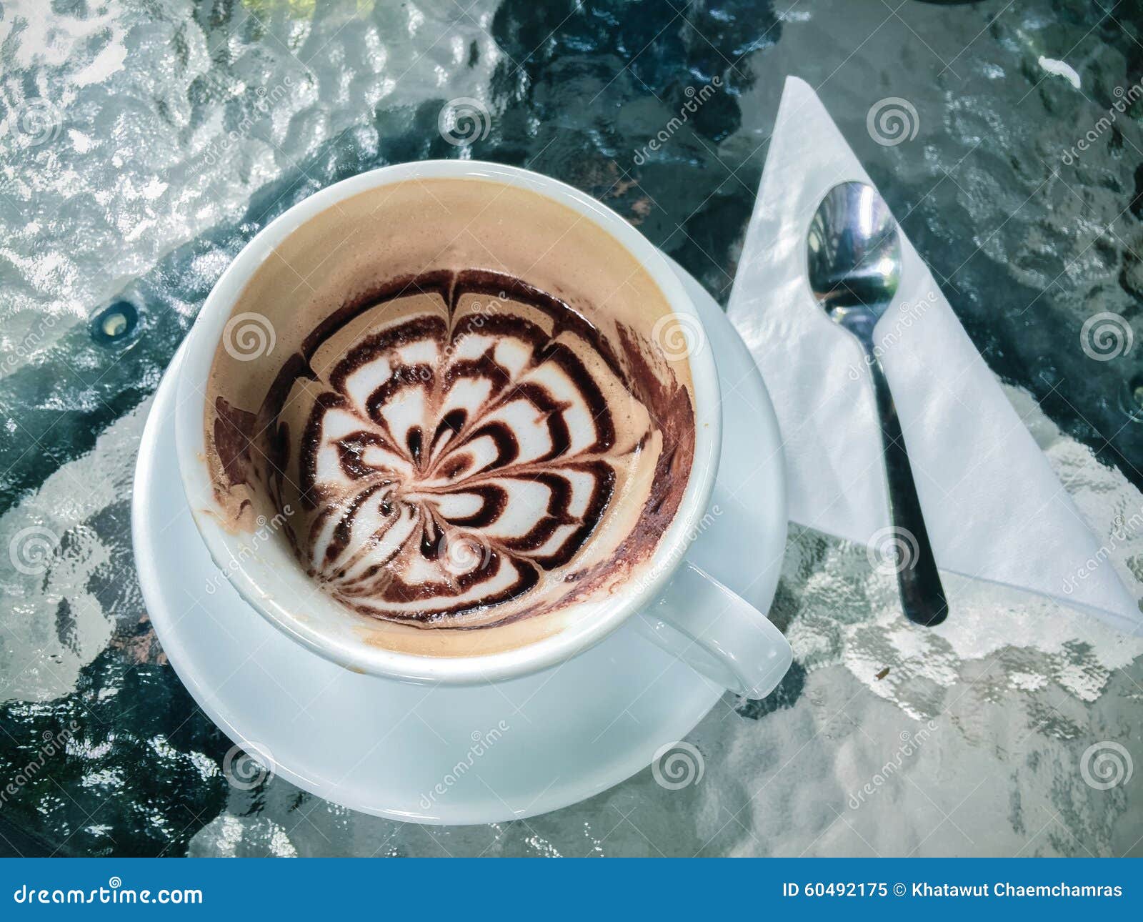 Cup of mocha coffee stock image. Image of food, heart - 60492175