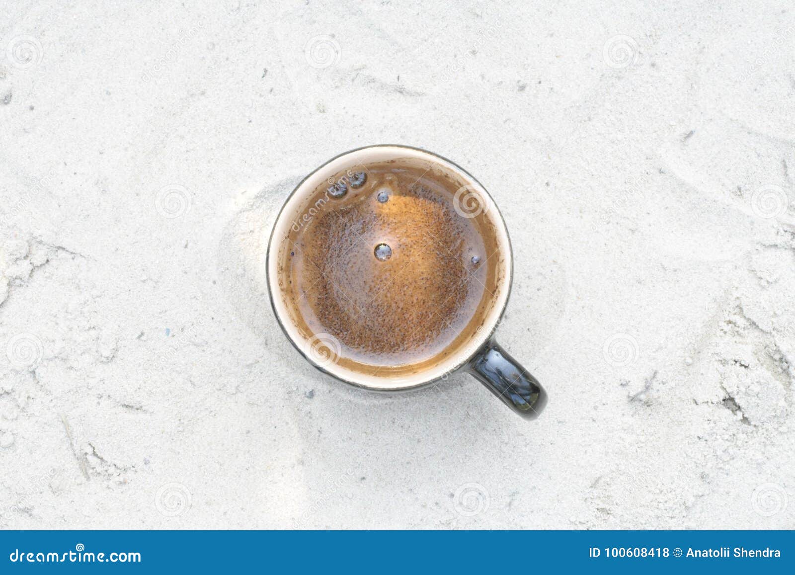 A Cup of Natural Coffee on Different Surfaces Stock Photo - Image of ...