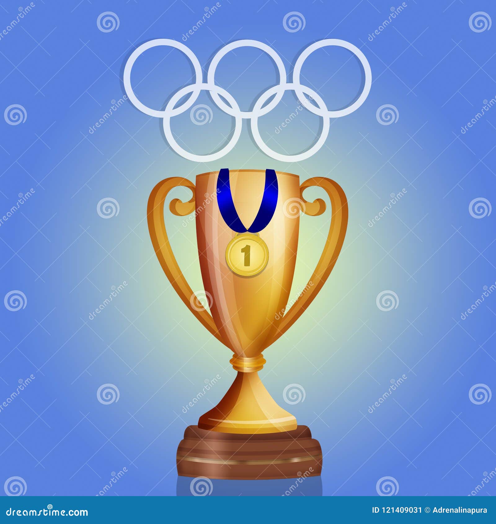 Cup for the olympics stock illustration. Illustration of compete ...