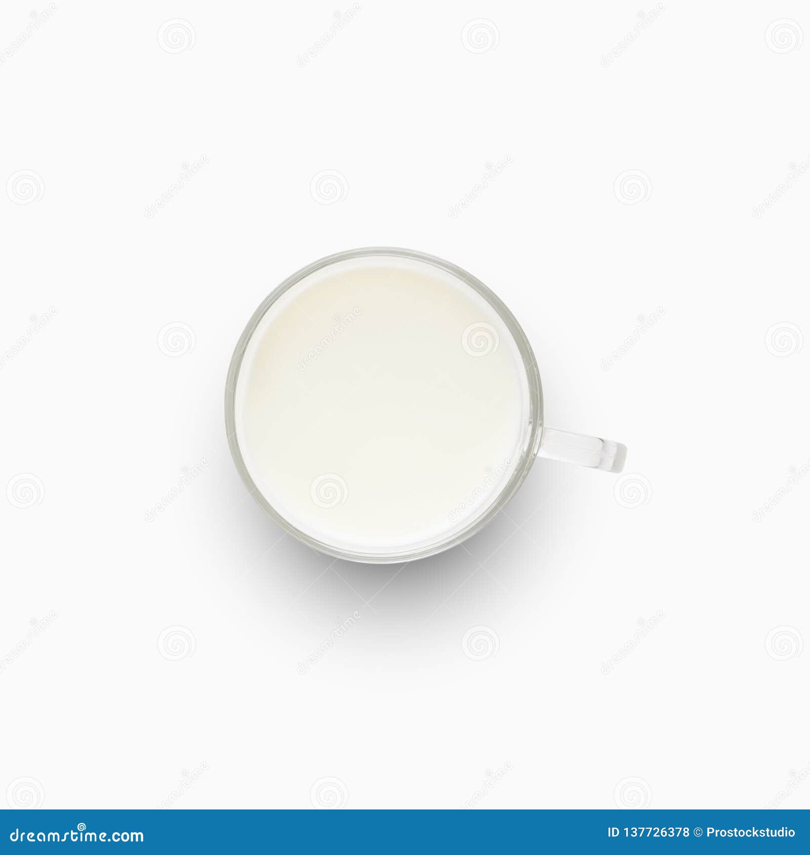 Cup of Organic Milk Top View Stock Photo - Image of lacto, protein ...