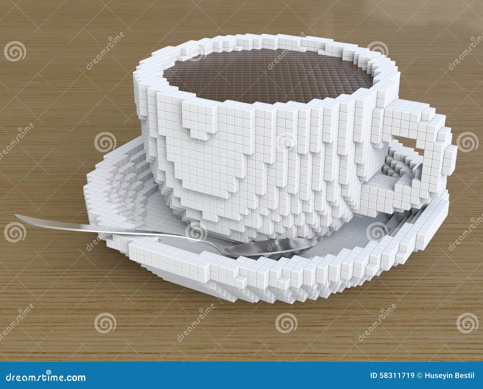 A Cup Of Pixel Coffee,pixelate Coffee,pixel Art Coffee Cup Royalty-Free ...