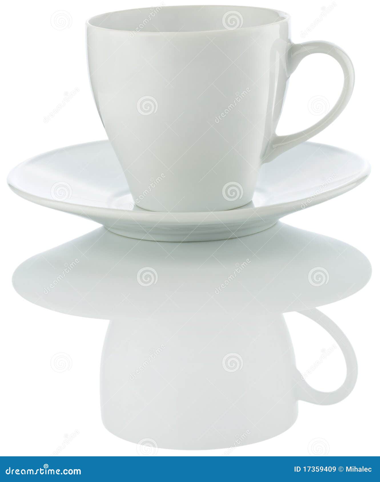 Cup on a plate isolated stock image. Image of diner, china - 17359409