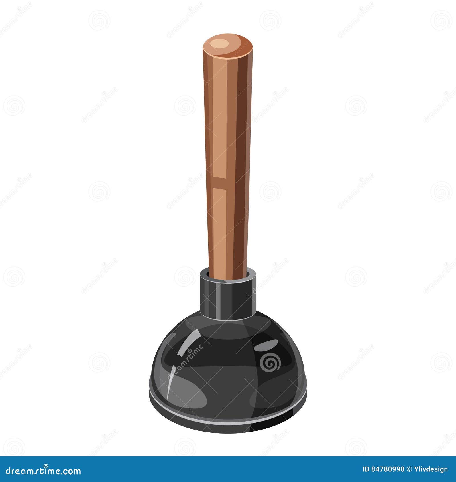 Cup Plunger Icon, Cartoon Style Stock Vector - Illustration of clean ...